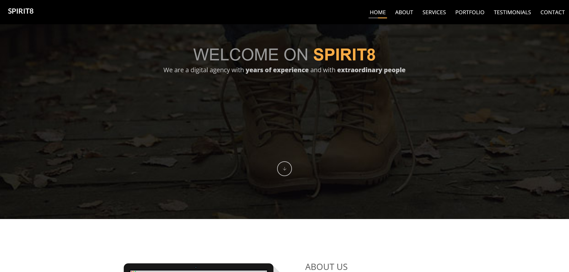 Spirit 8 Free Asp Net Mvc Bootstrap Templates